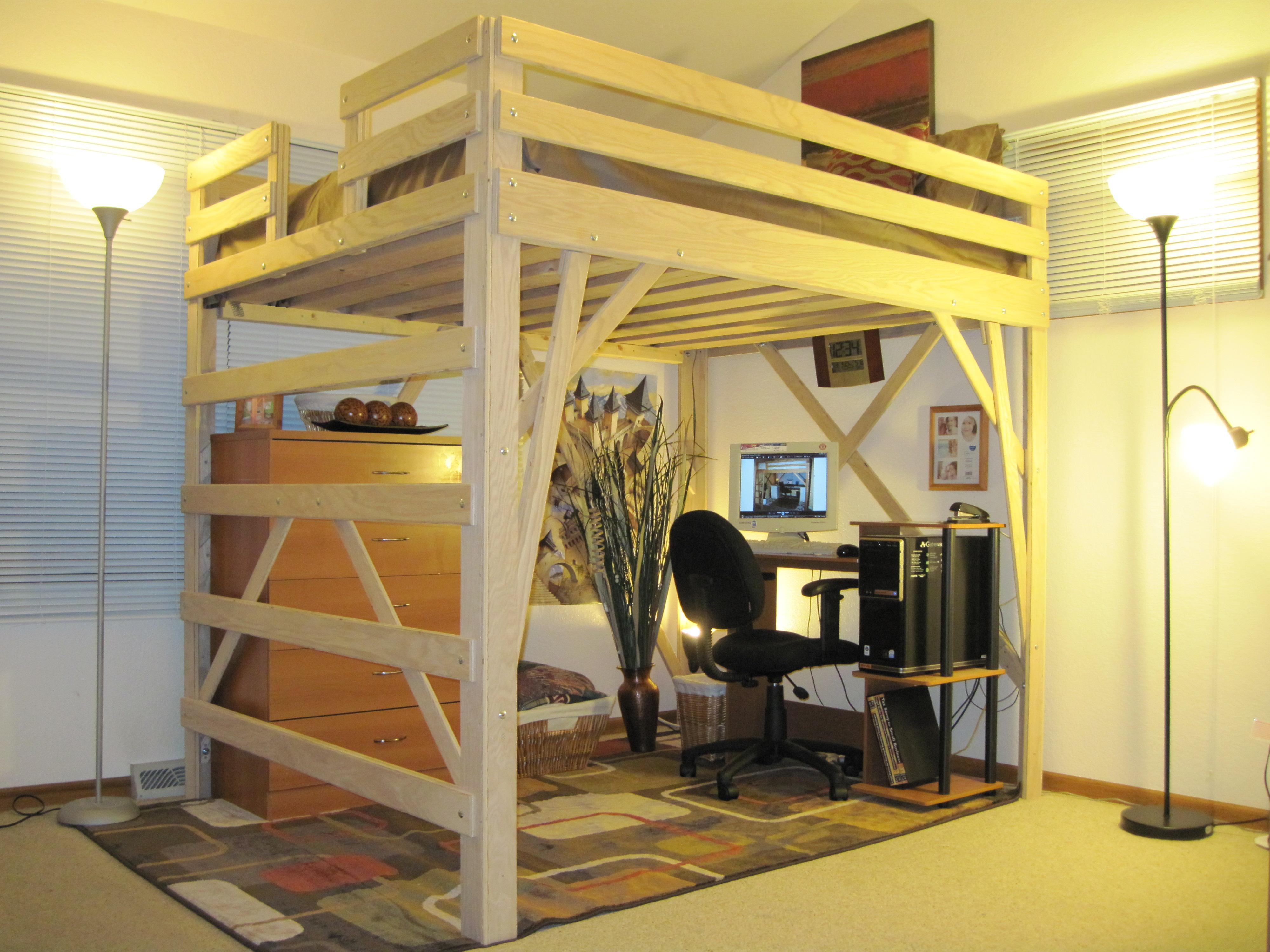 Plywood loft bed Plywood loft bed